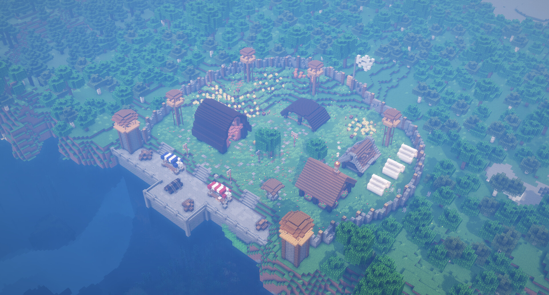 "Fortified Colony" | Survival World Template [By Sarwo] Minecraft Map