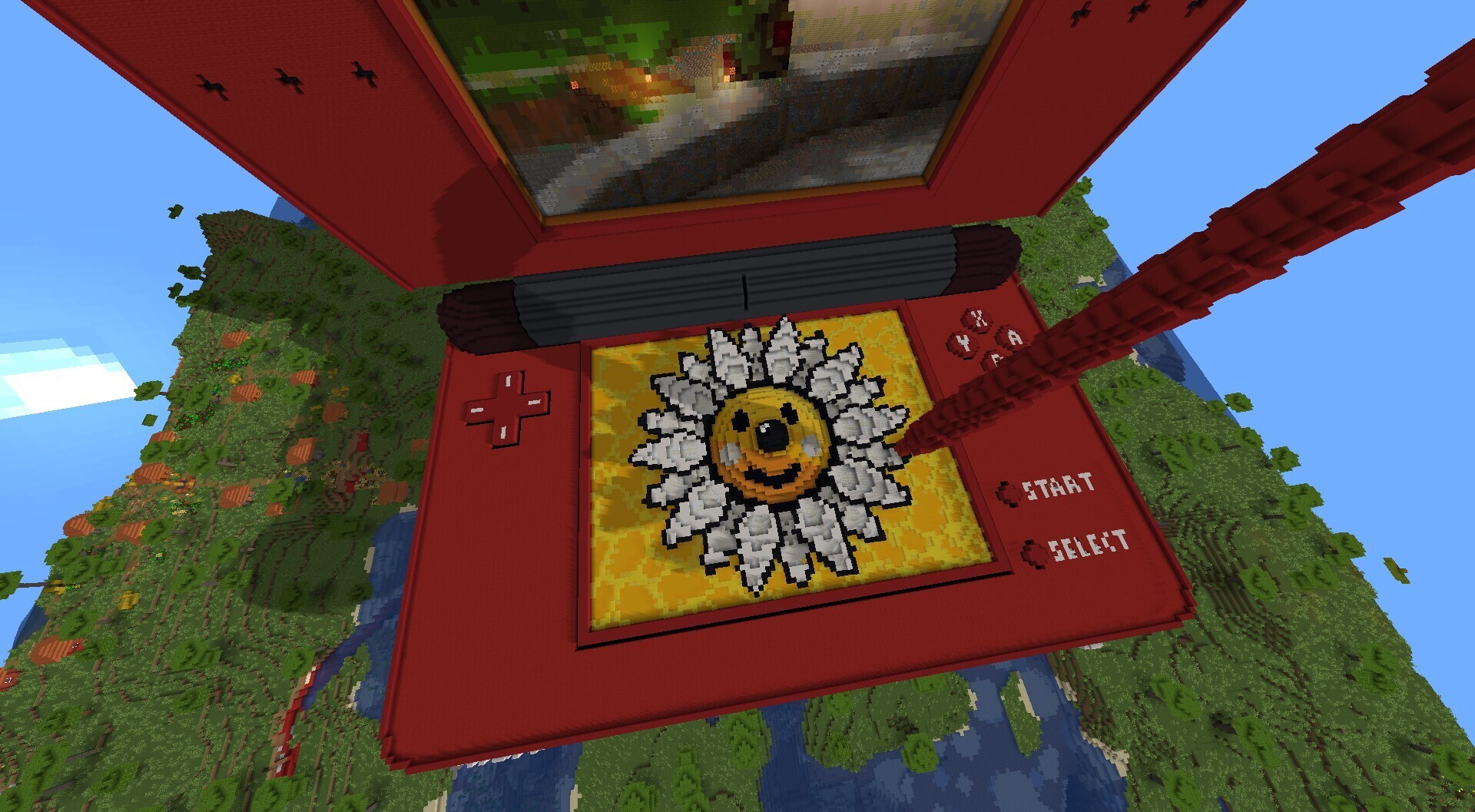 Yoshi Love me... Nintendo DS - Build a Day #1 Minecraft Map