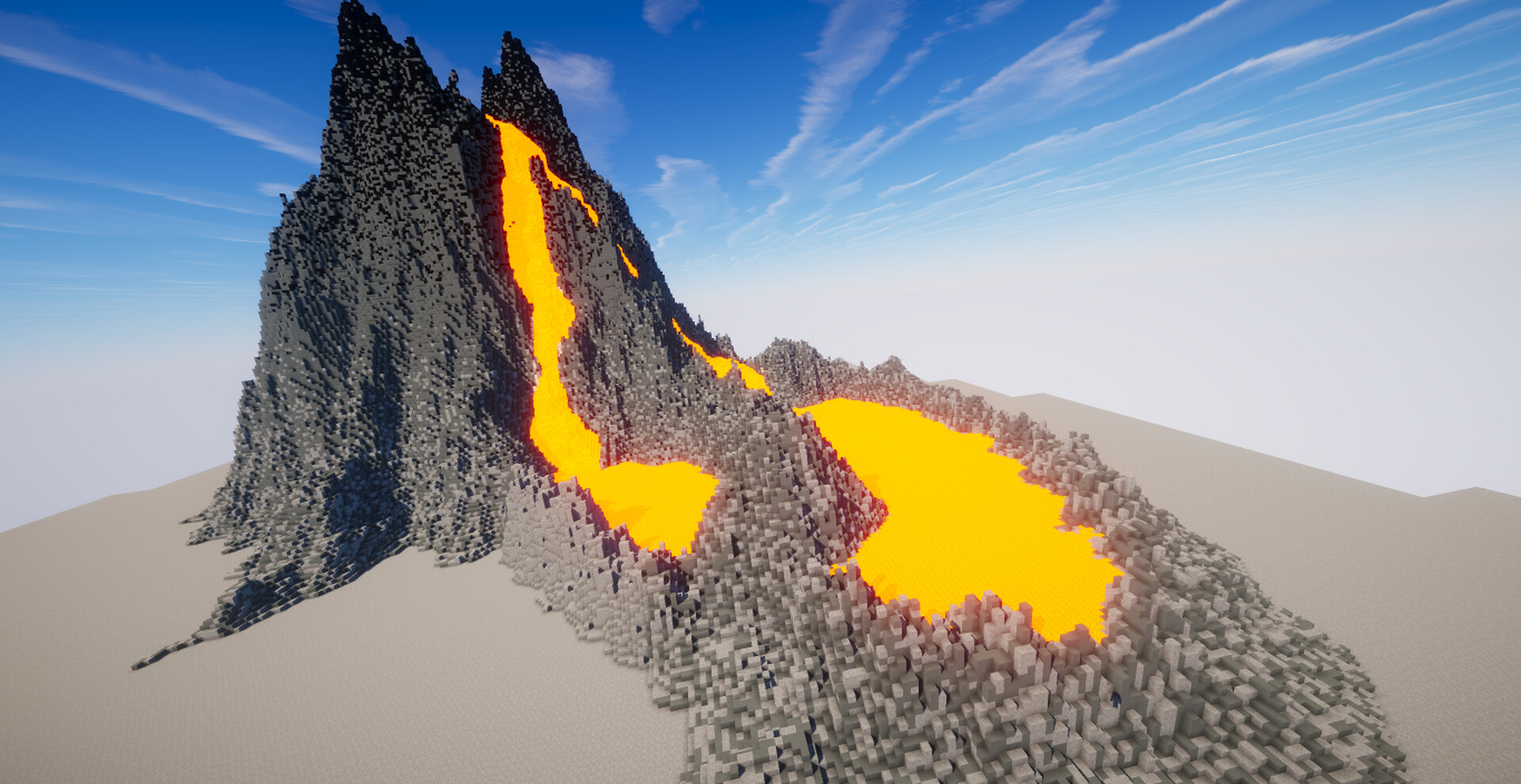 Large volcano [Schematic] Minecraft Map