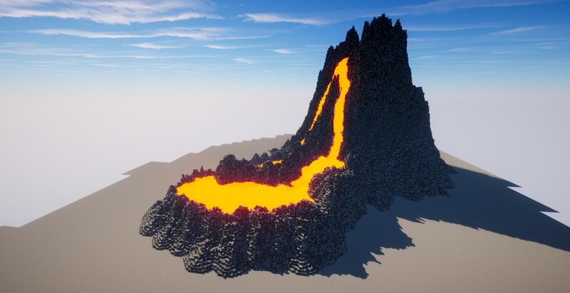 Large volcano [Schematic] Minecraft Map