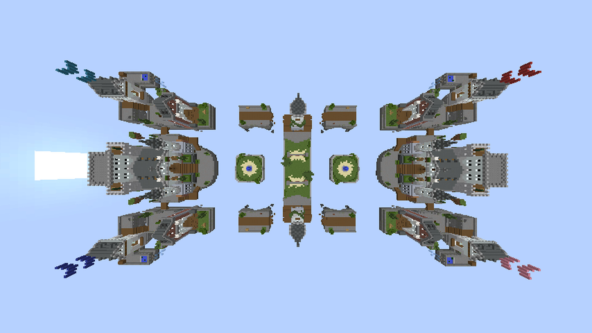 (1.8.9)(Capture The Wool) Sky Fortress Minecraft Map