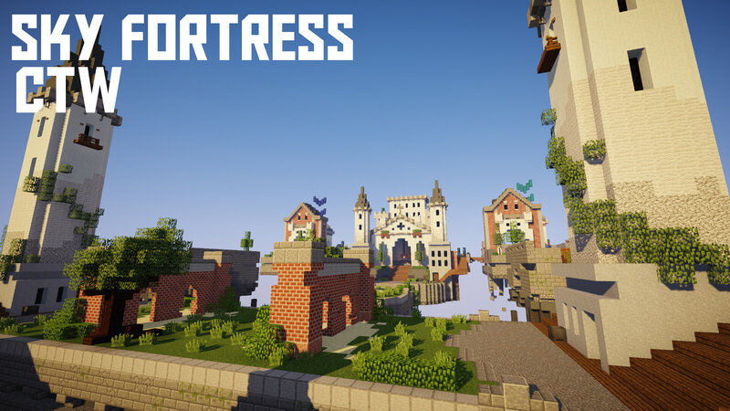 (1.8.9)(Capture The Wool) Sky Fortress Minecraft Map