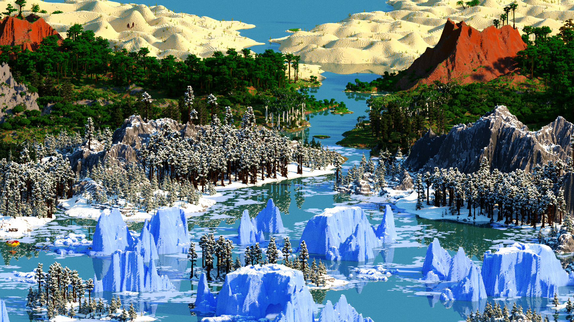 Jarsk - 8000x8000 | 1.19+ | Landscape & Survival Map | Dungeon & Custom ...