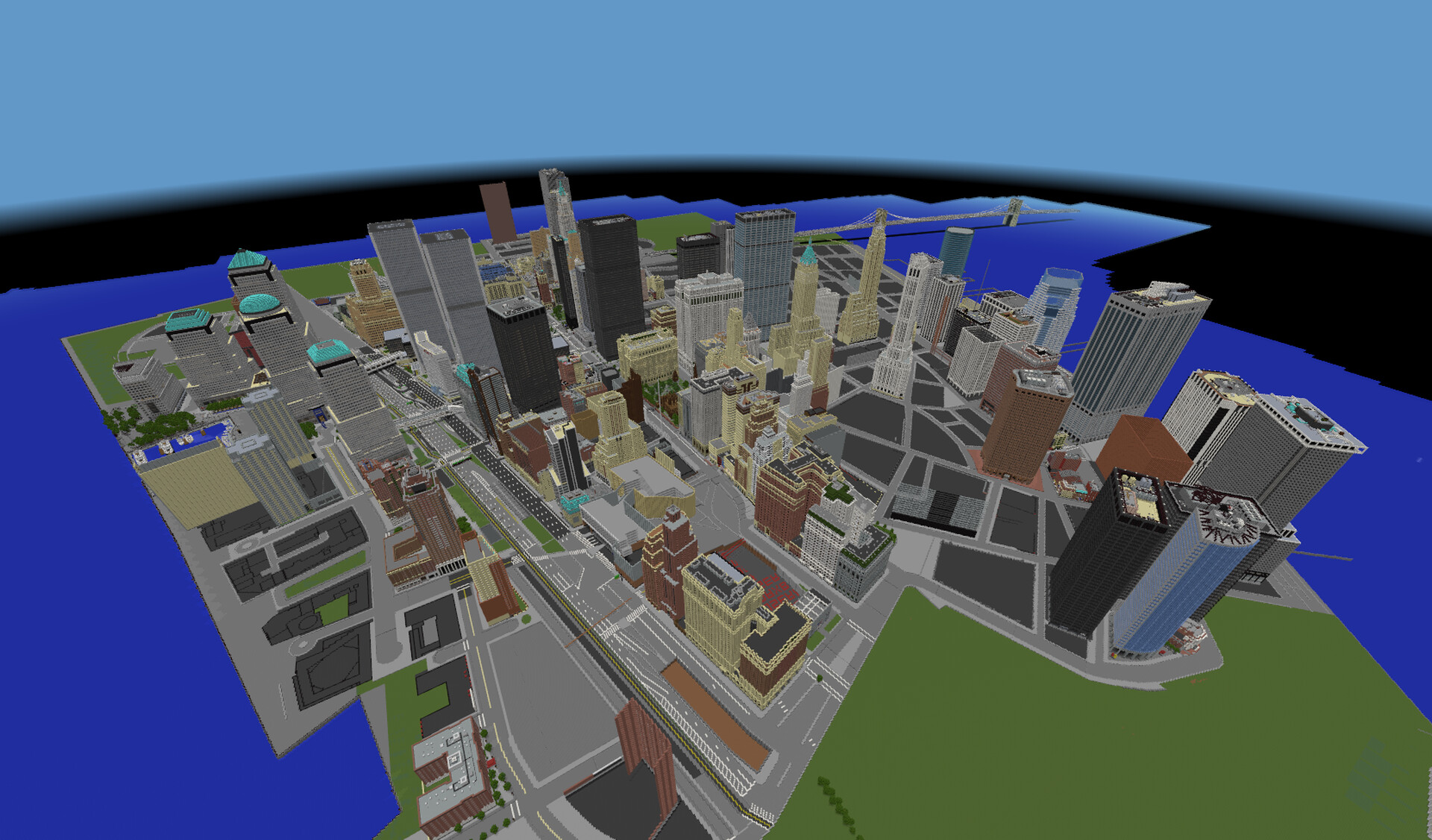 Lower Manhattan 1.1 2001 Minecraft Map