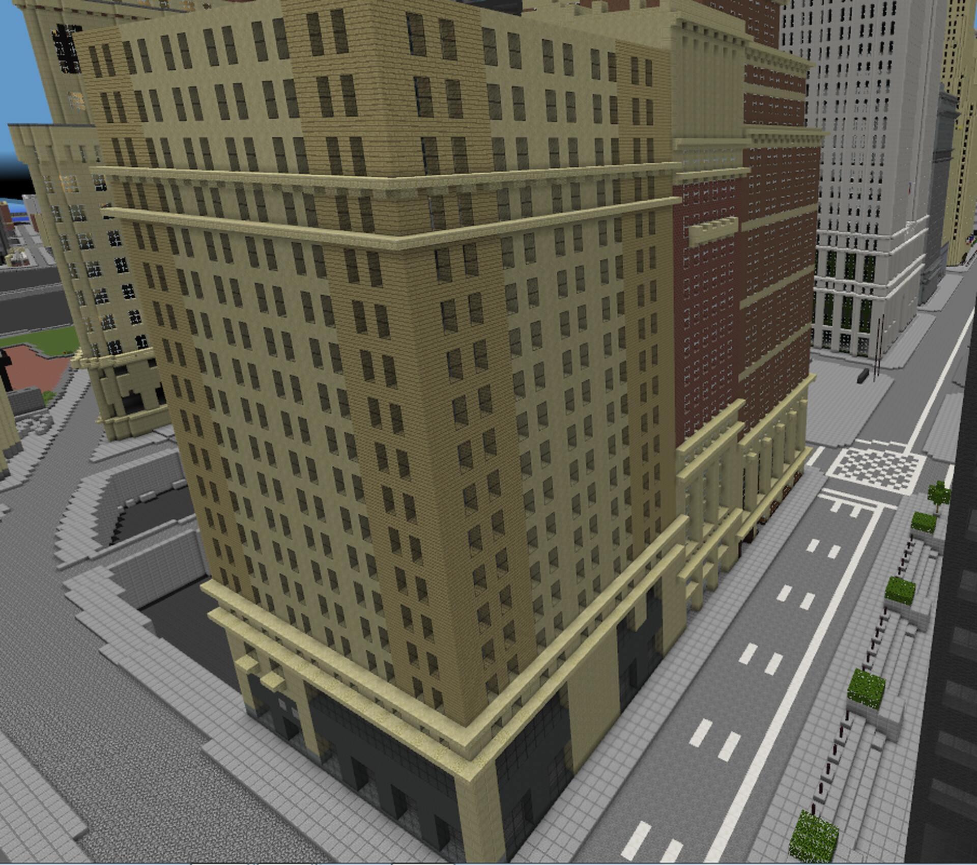 Lower Manhattan 1.1 2001 Minecraft Map