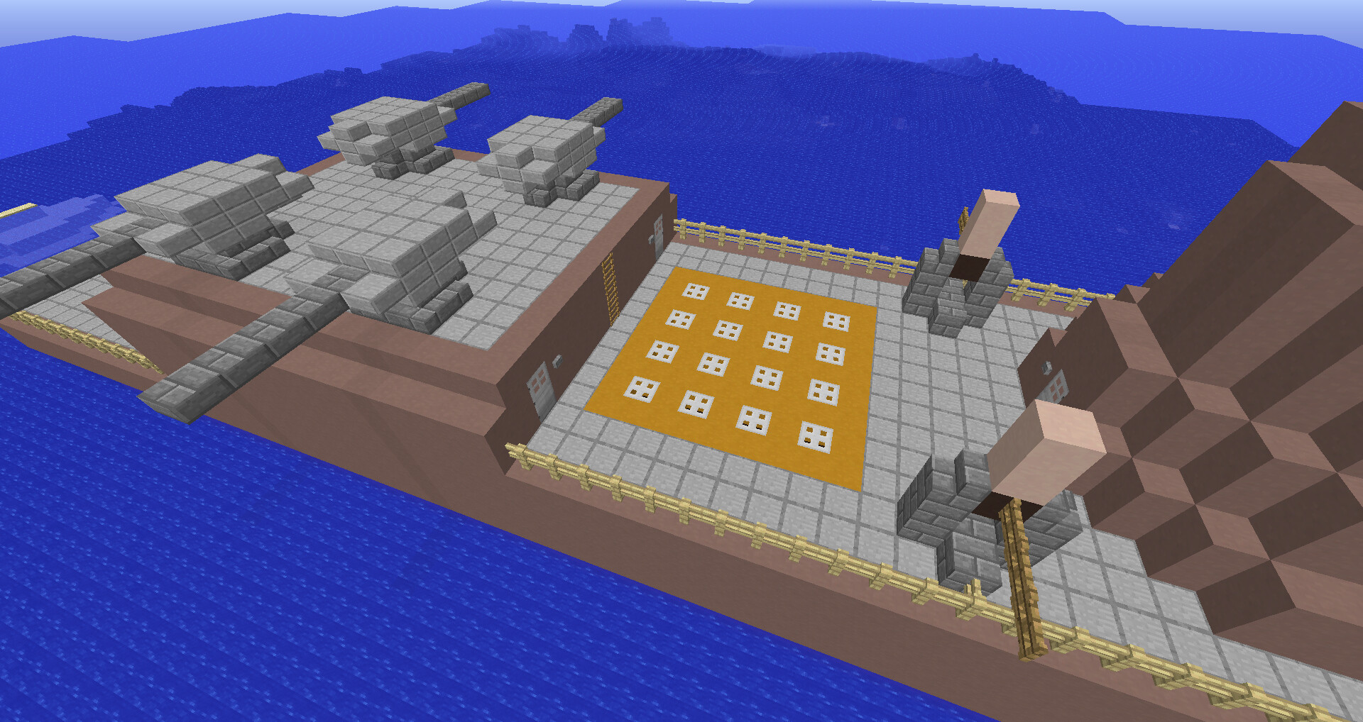 Artillery/Missile Destroyer Ship Minecraft Map