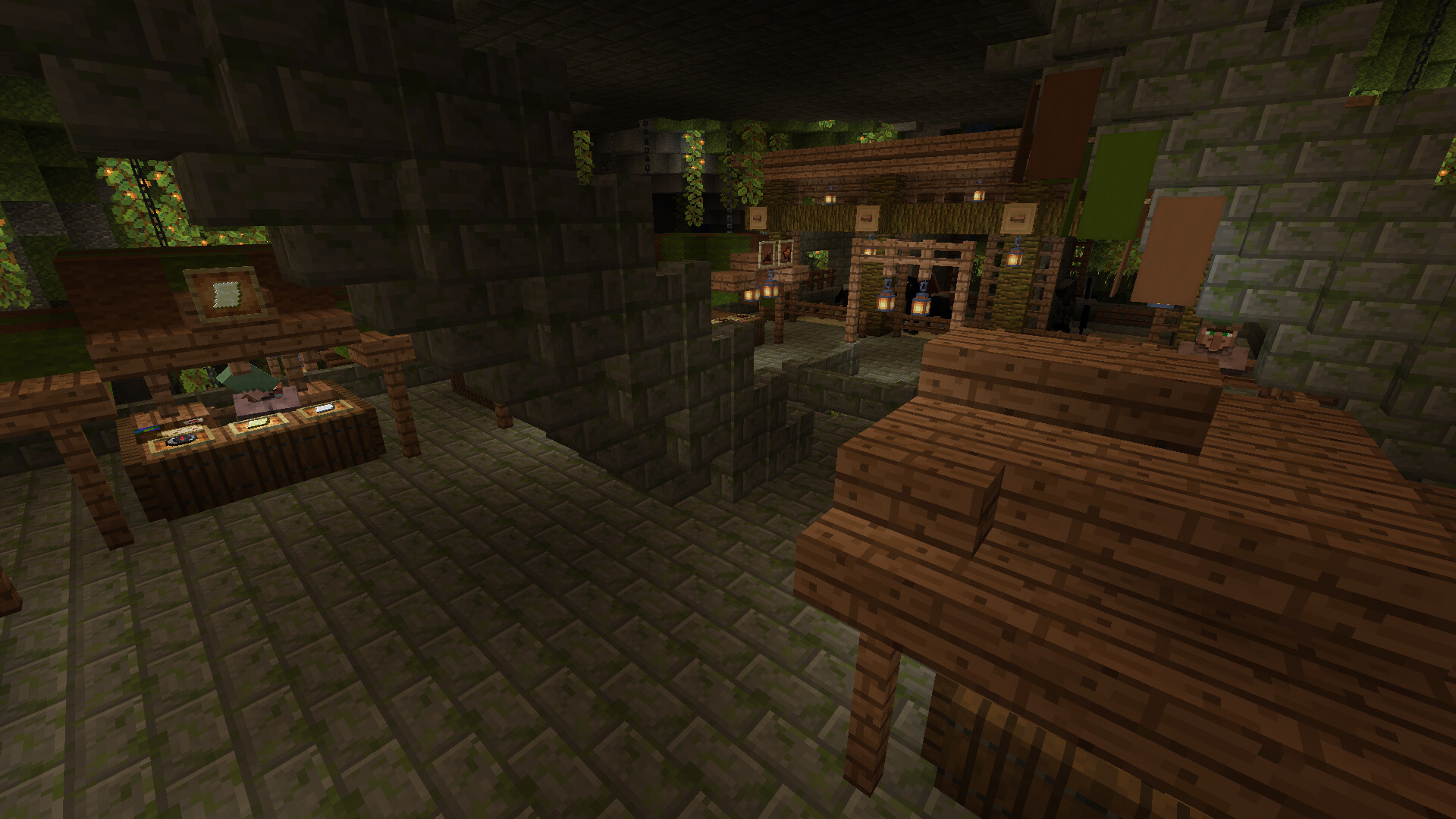 Hanging City Lush Cave Minecraft Map