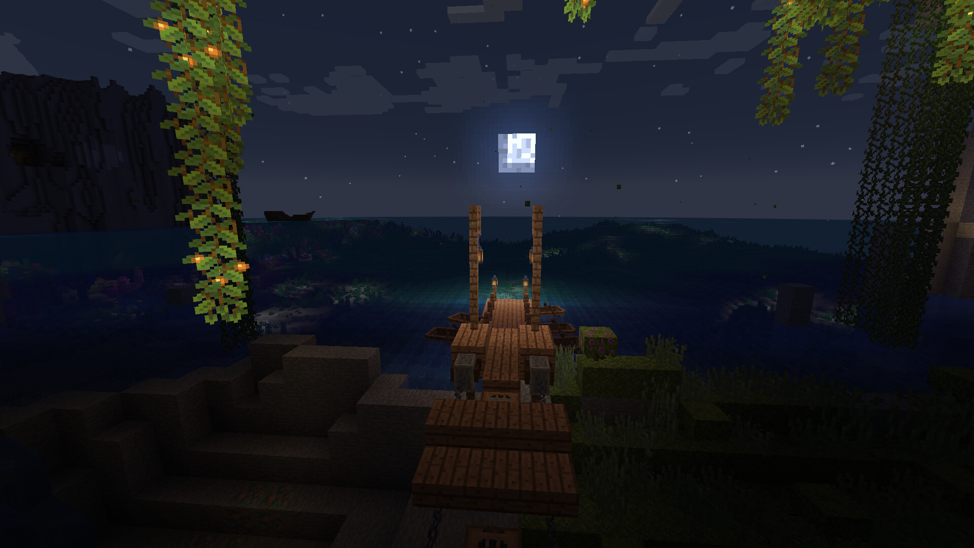 Hanging City Lush Cave Minecraft Map