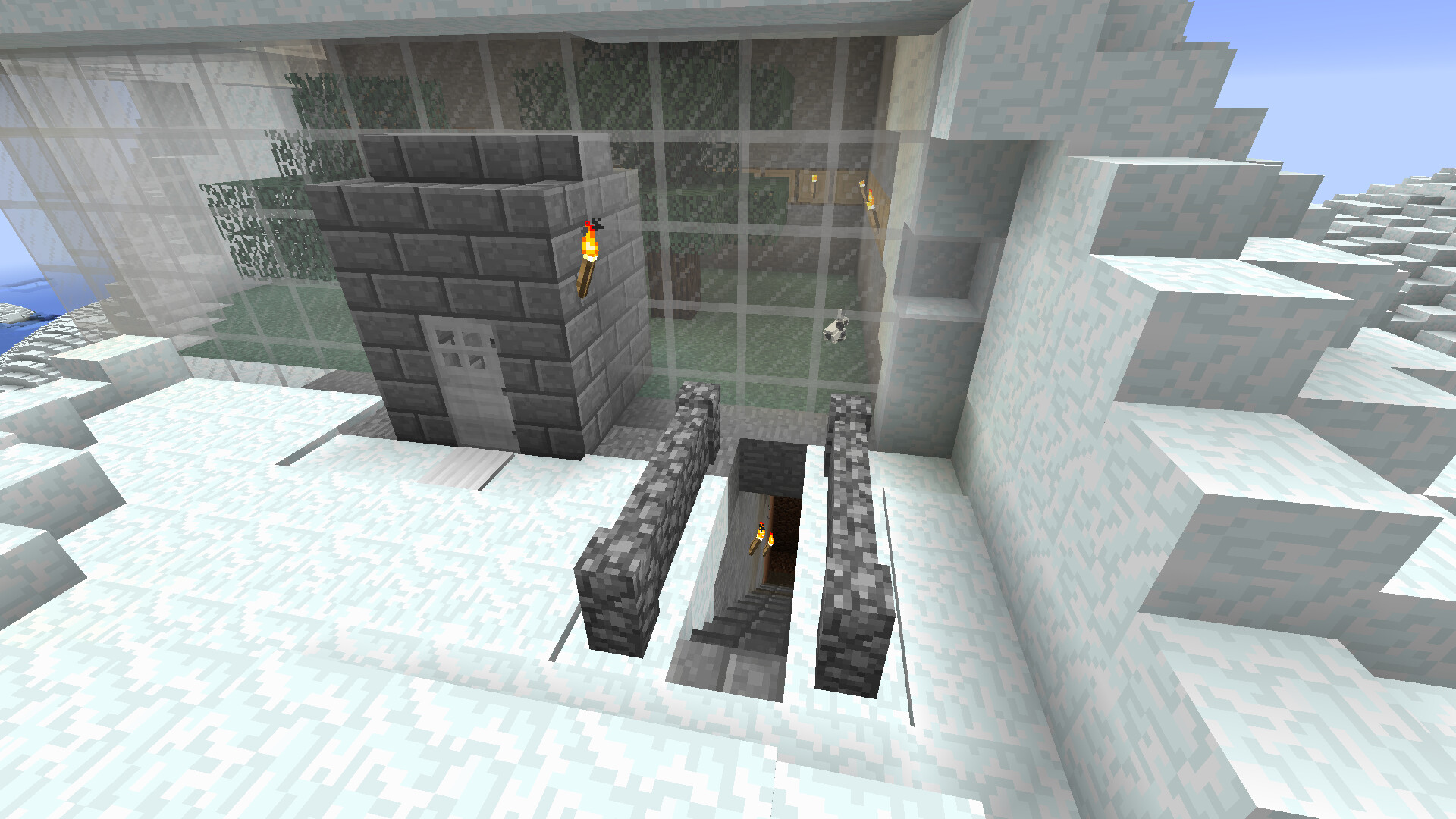 Updated Outpost in Arctic Mountains Range and Ocean Surrounding ...