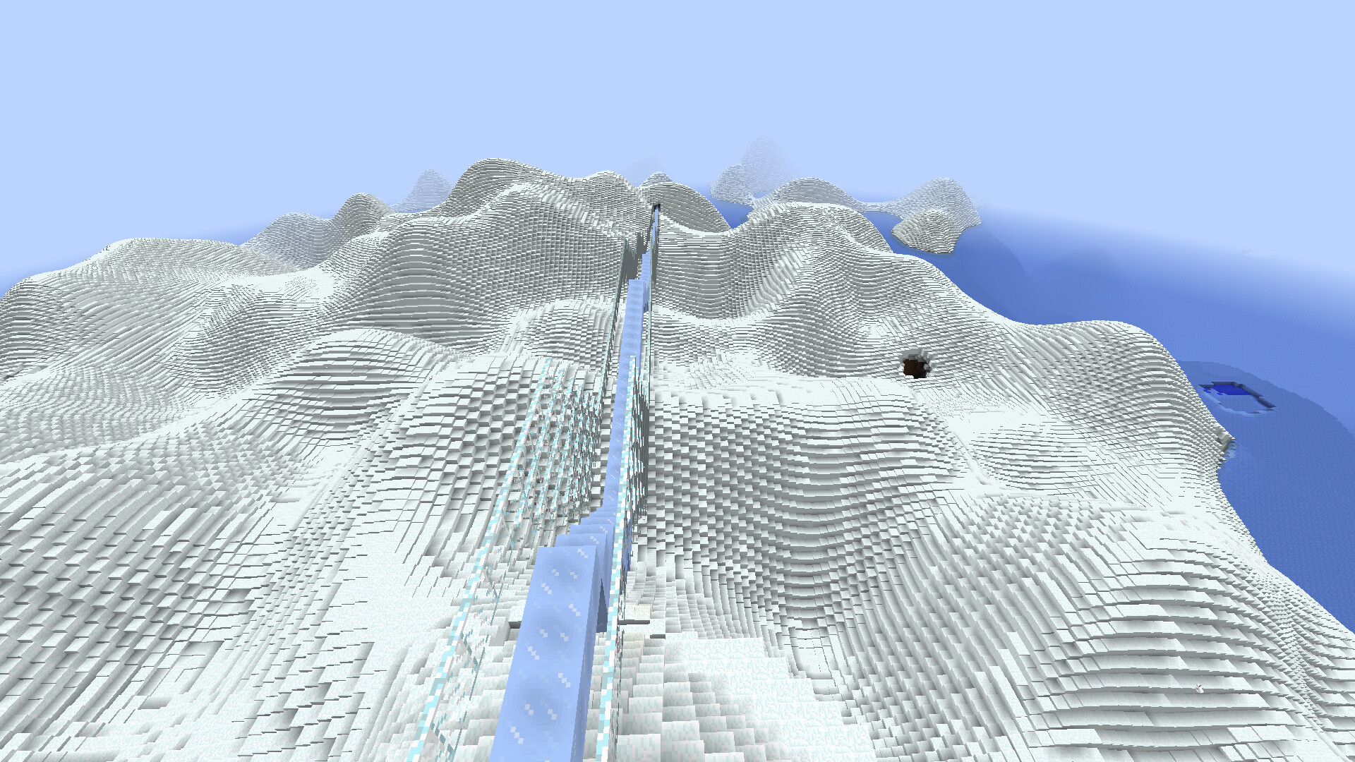 Updated Outpost in Arctic Mountains Range and Ocean Surrounding ...