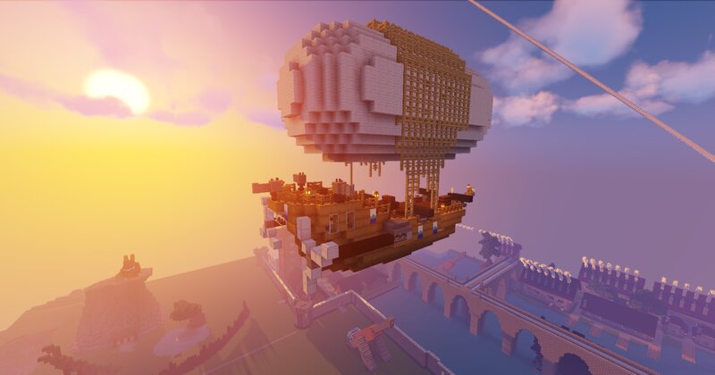 Flying Airship Minecraft Map