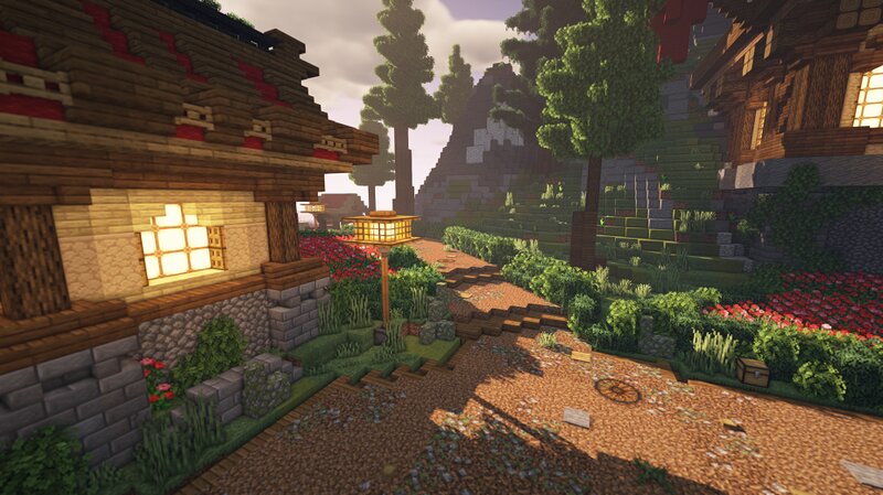 -| HUB |- Red Medieval Kingdom | 400x400 Minecraft Map