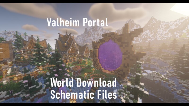 Valheim Portal Schematics Minecraft Map