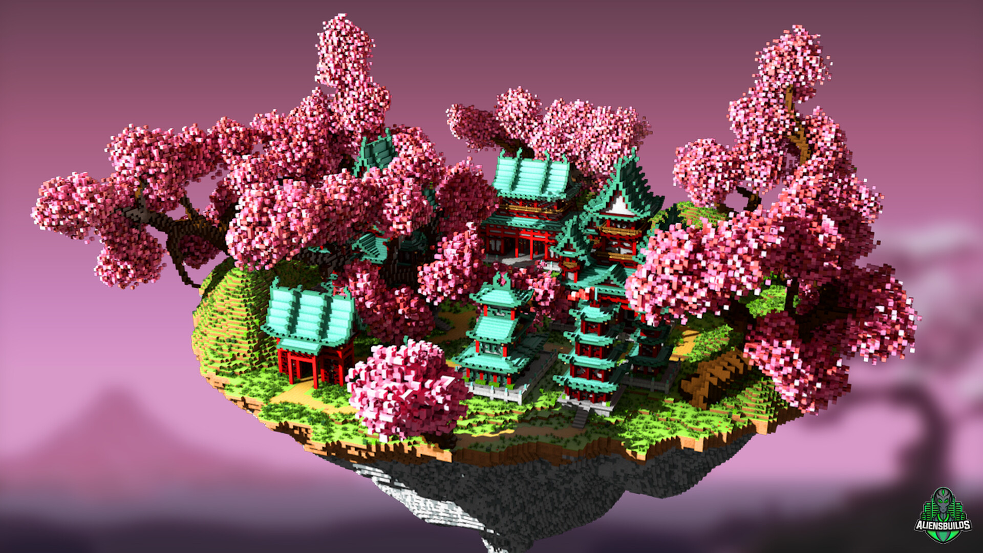 🎌 SkyBlock Japan - AliensBuilds 🎌 Minecraft Map