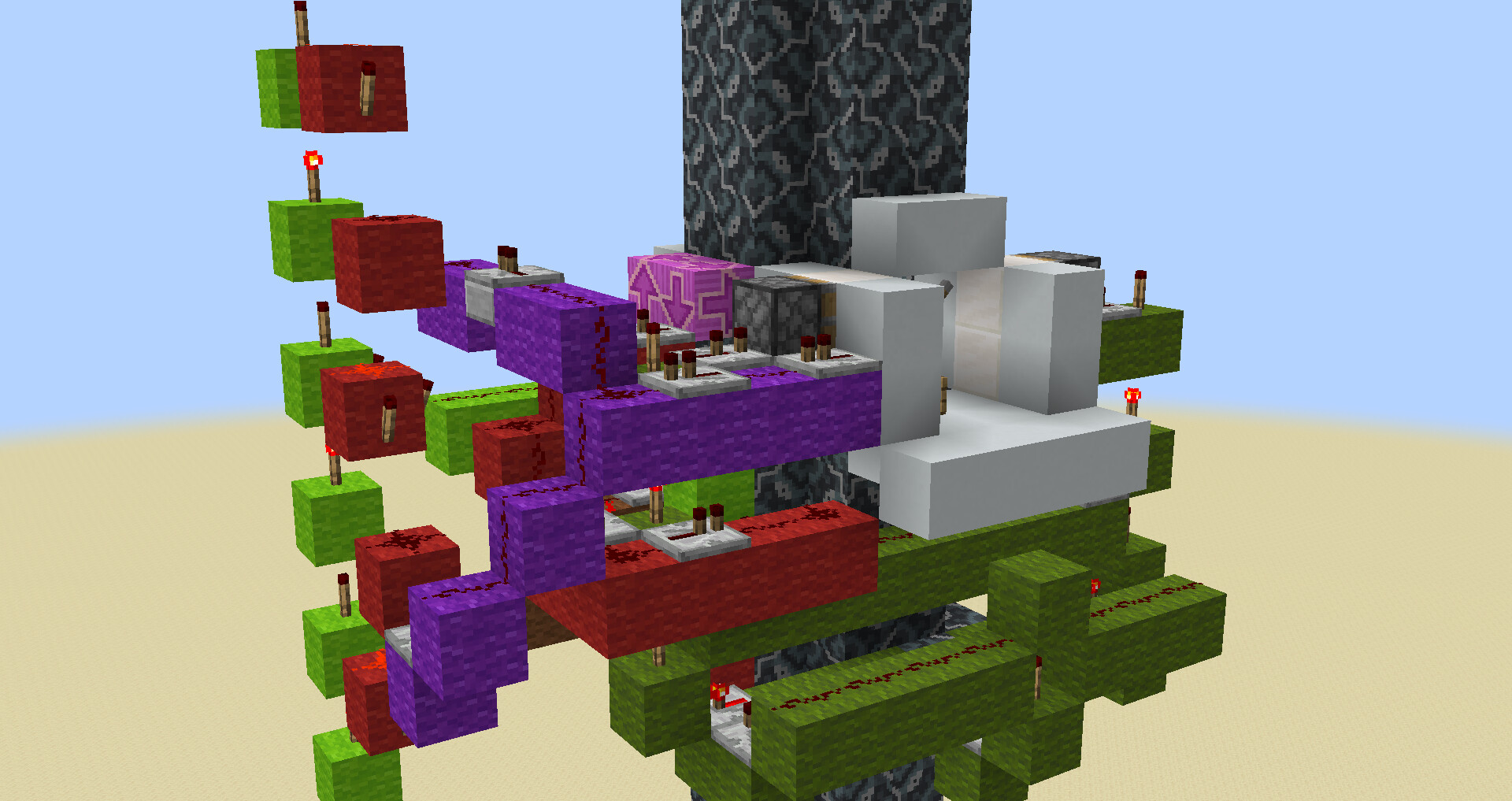 Multi floor elevator Minecraft Map