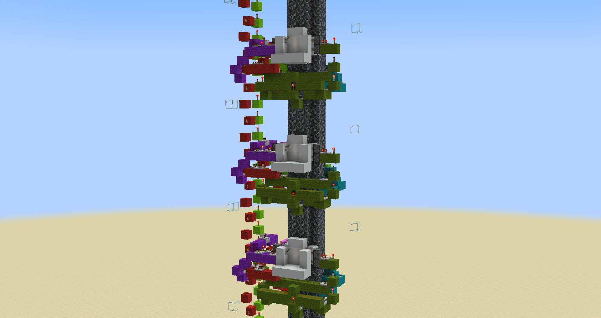 Multi floor elevator Minecraft Map