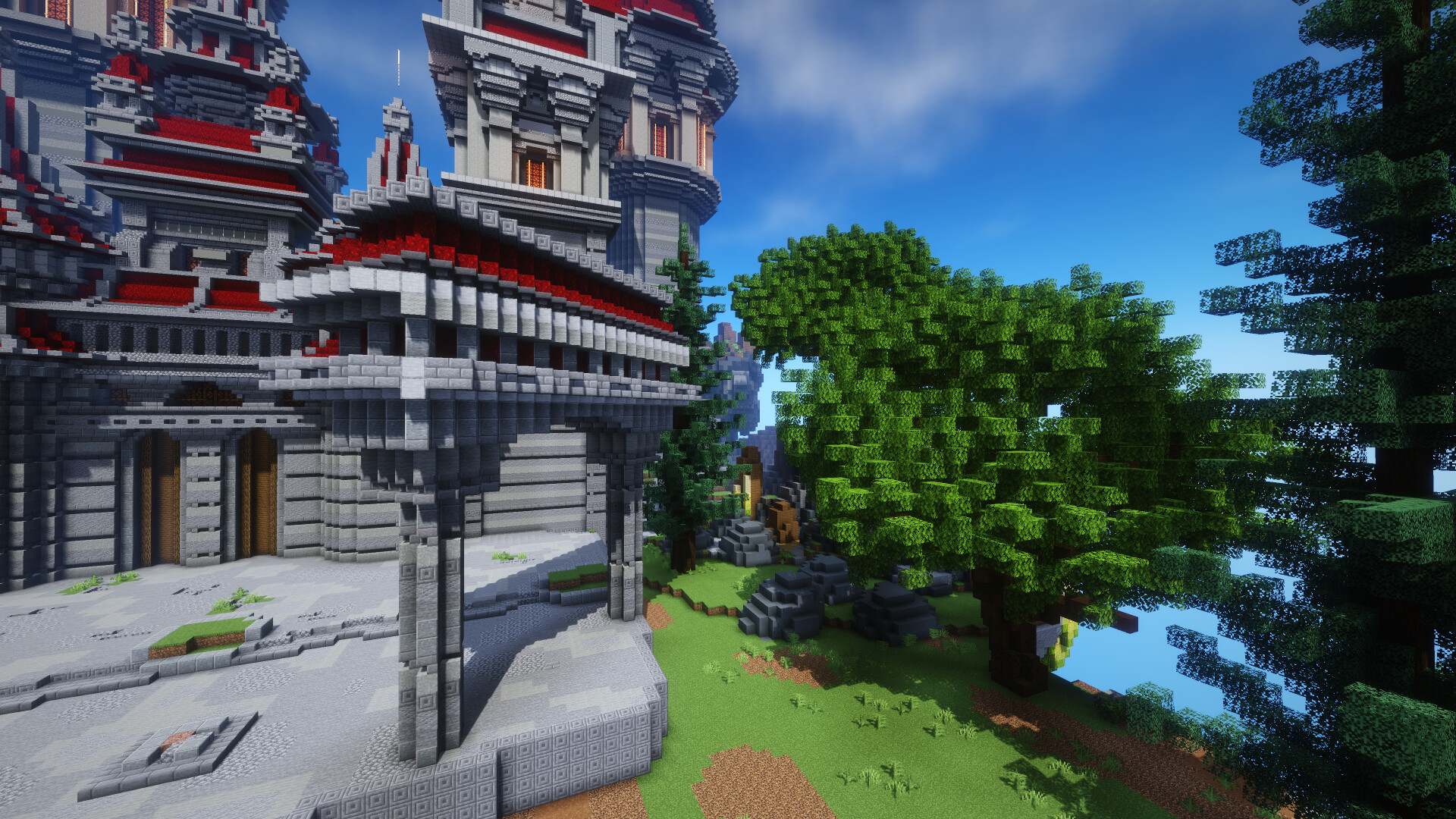 Flying island hub Minecraft Map