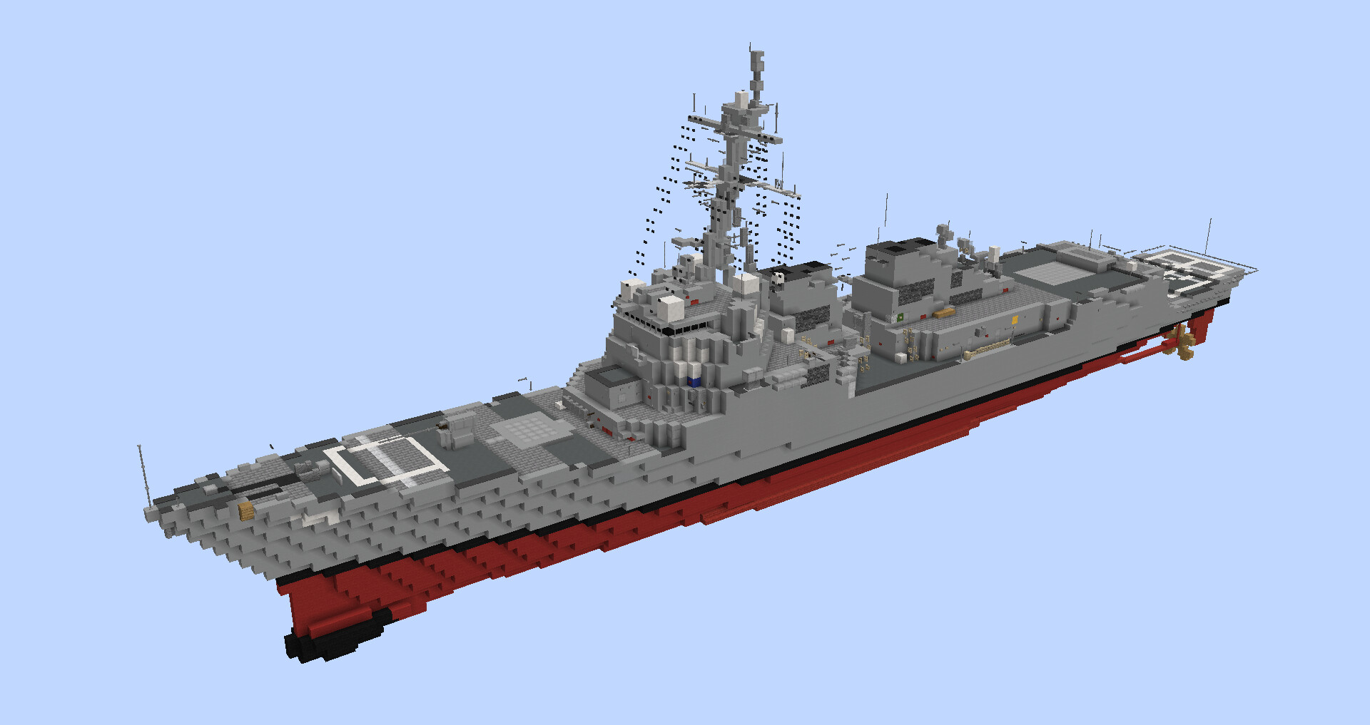 USS James E. Williams DDG-95, Arleigh Burke IIA(Late) [1:1] Minecraft Map