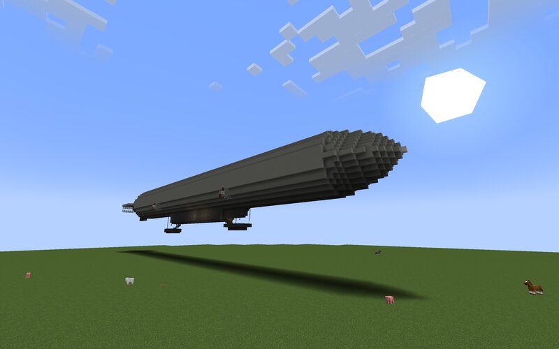German M Class Zeppelin Airship Minecraft Map