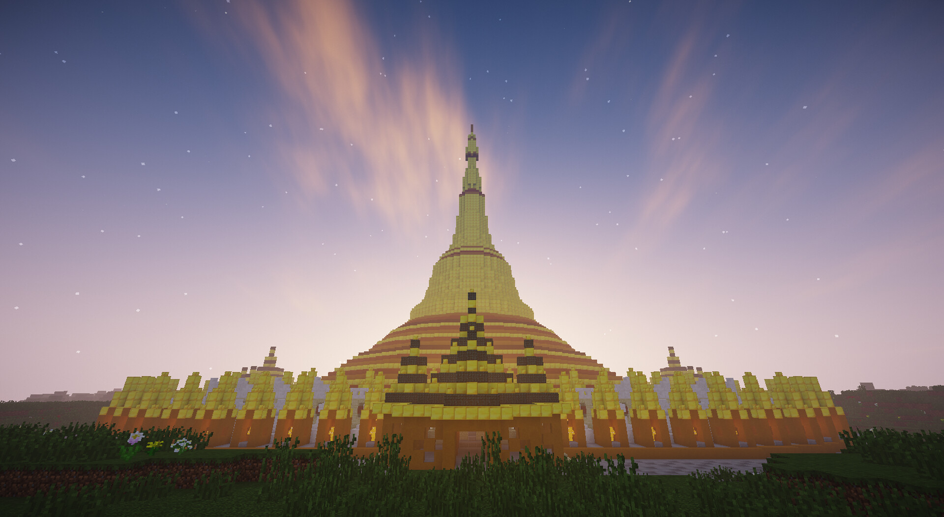 Shwedagon Pagoda Minecraft Map