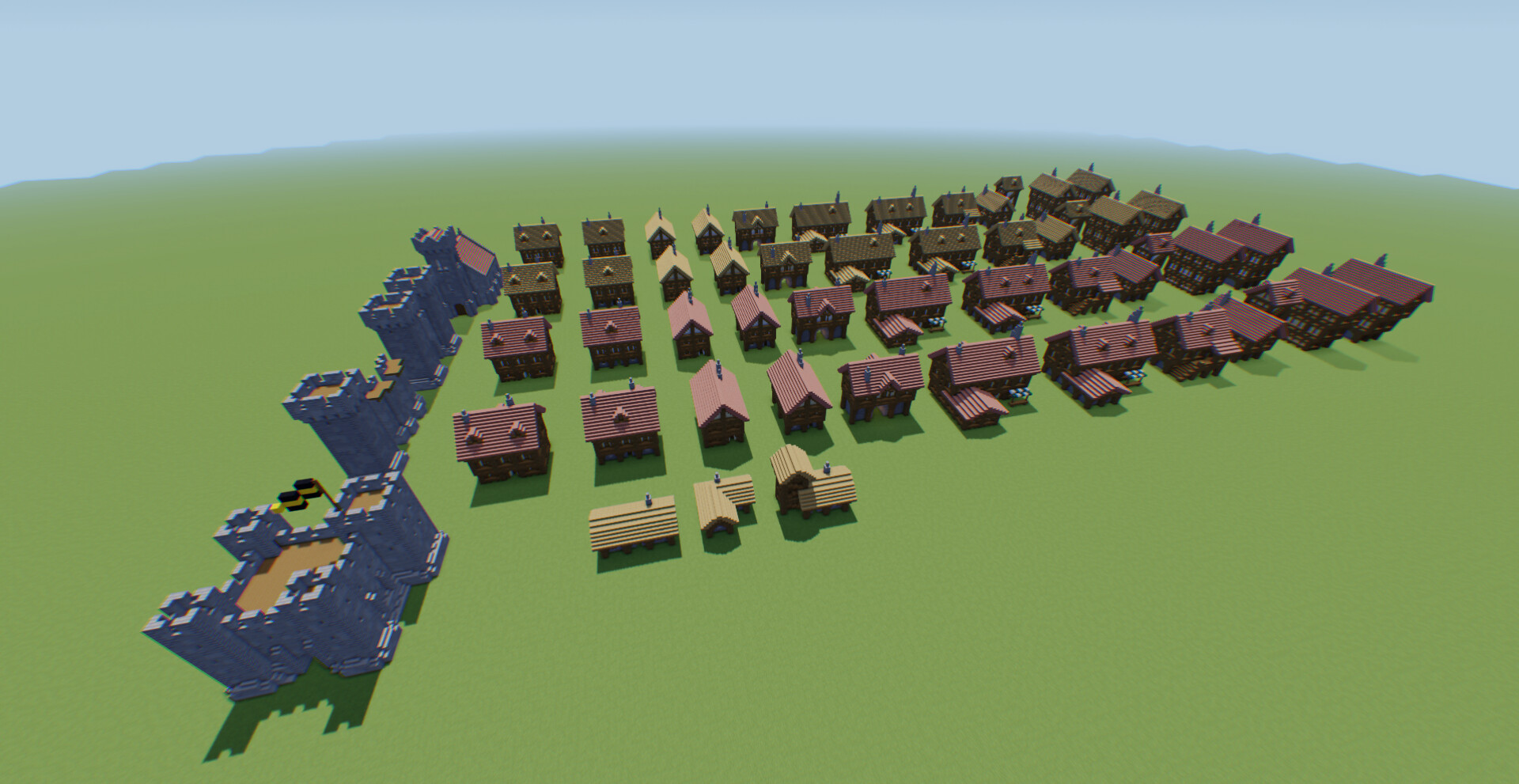 Medieval house bundle [Downloadable] Minecraft Map