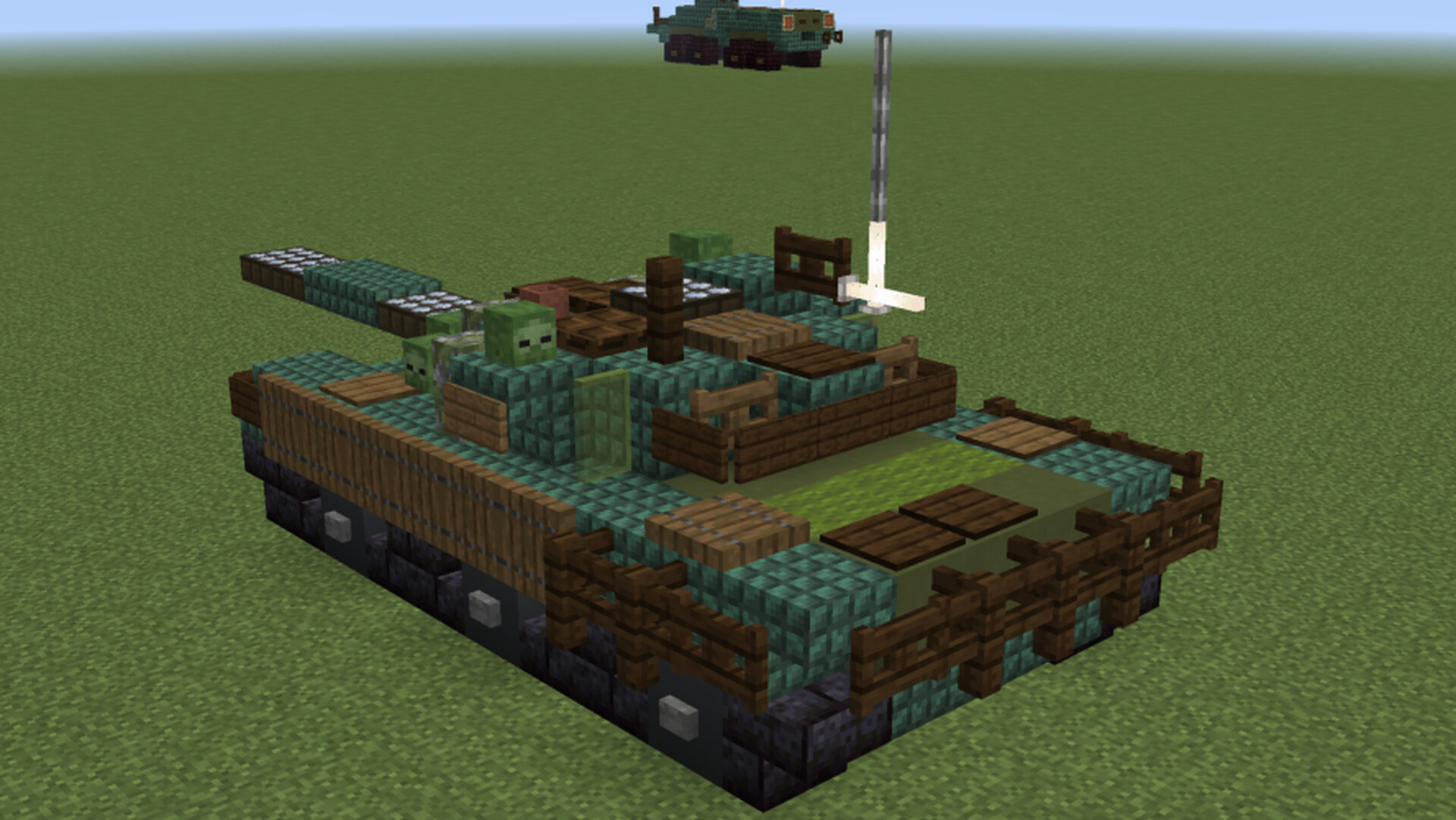 1.5:1 scale T-72B3 obr. 2016 Minecraft Map
