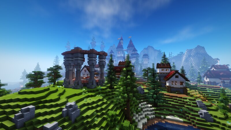 Red medieval empire Minecraft Map