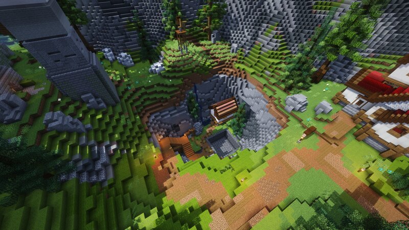 Red medieval empire Minecraft Map