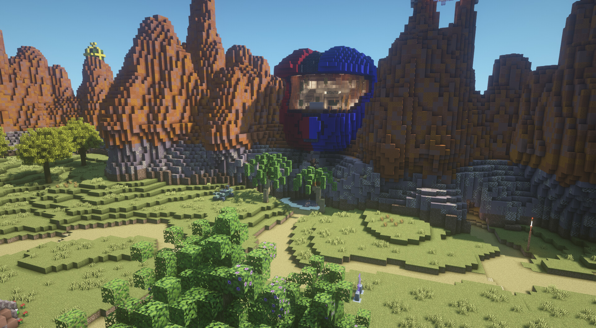 Pickle Gulch: playable Halo (2001) Blood Gulch PvP map Minecraft Map