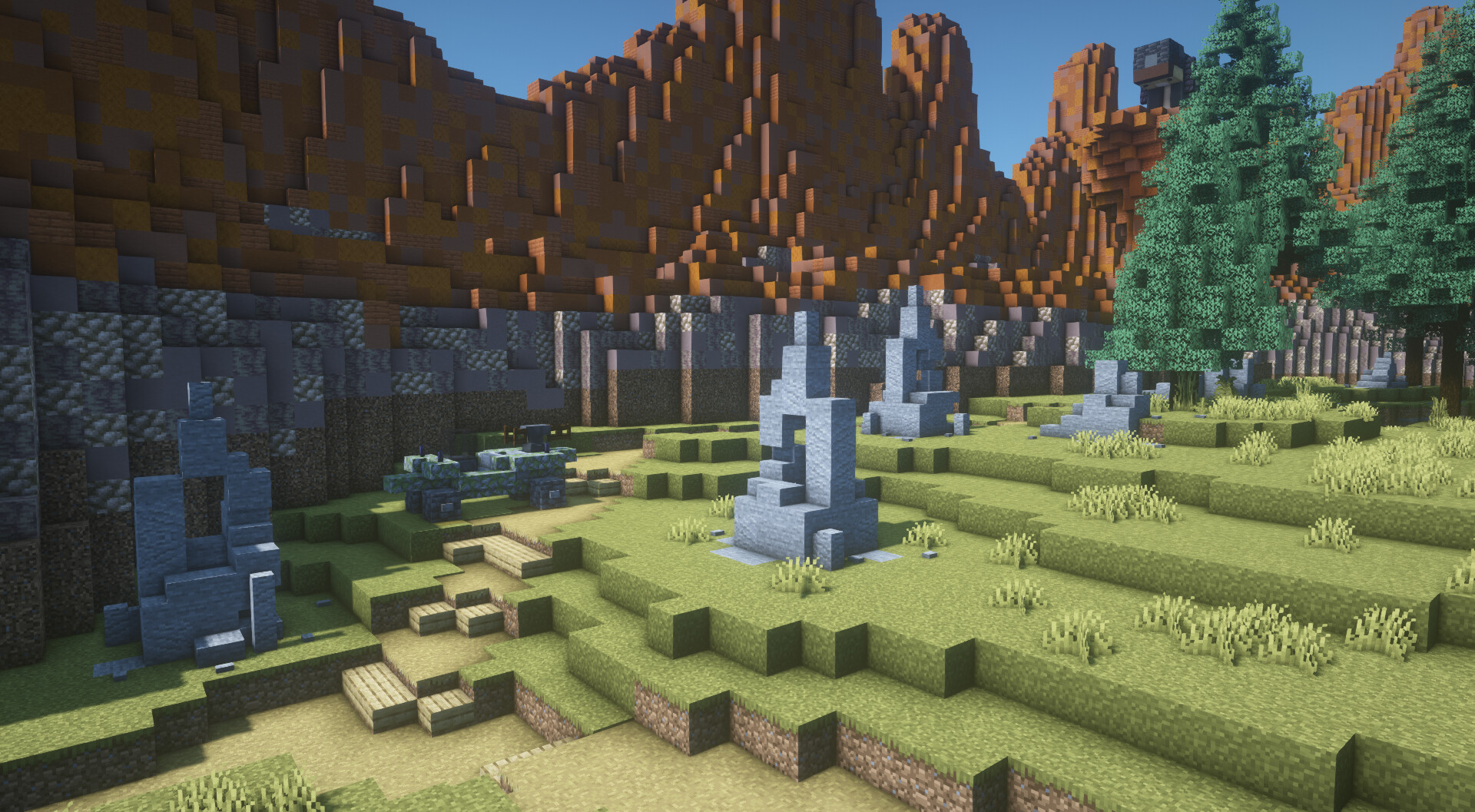 Pickle Gulch: playable Halo (2001) Blood Gulch PvP map Minecraft Map