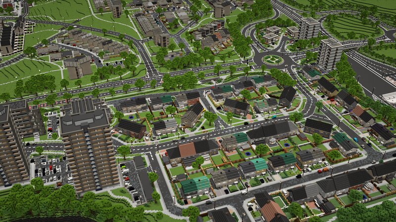 Carrdale - Modern British City Minecraft Map