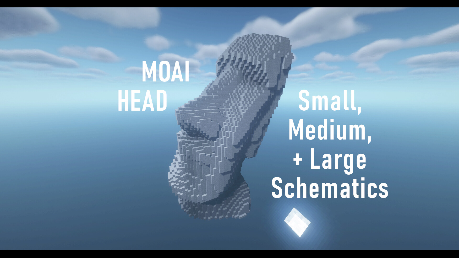 Moai Head Schematics Minecraft Map