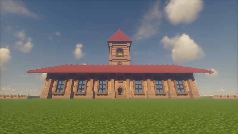 Red-Roof Abbey Minecraft Map