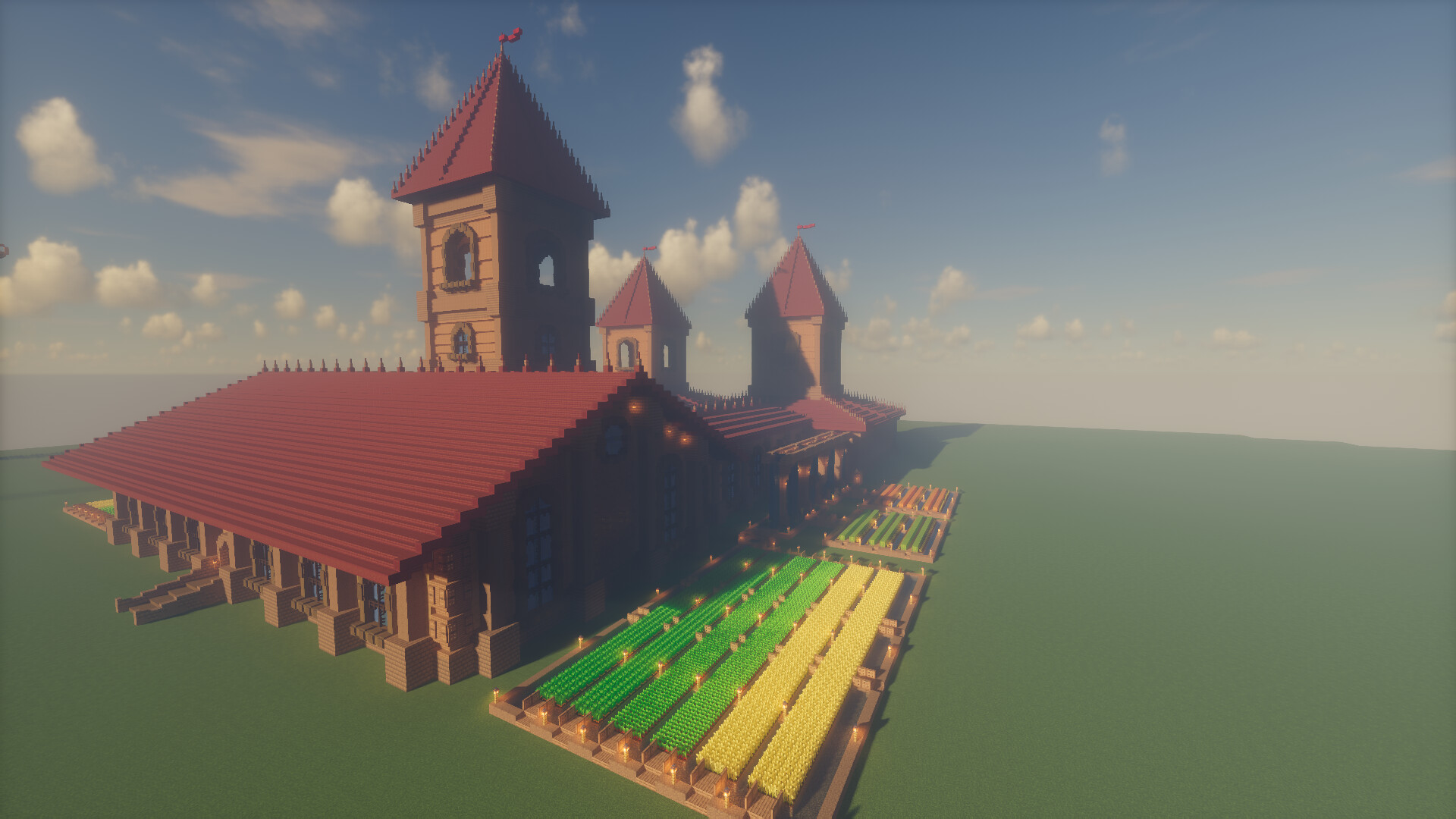 Red-Roof Abbey Minecraft Map