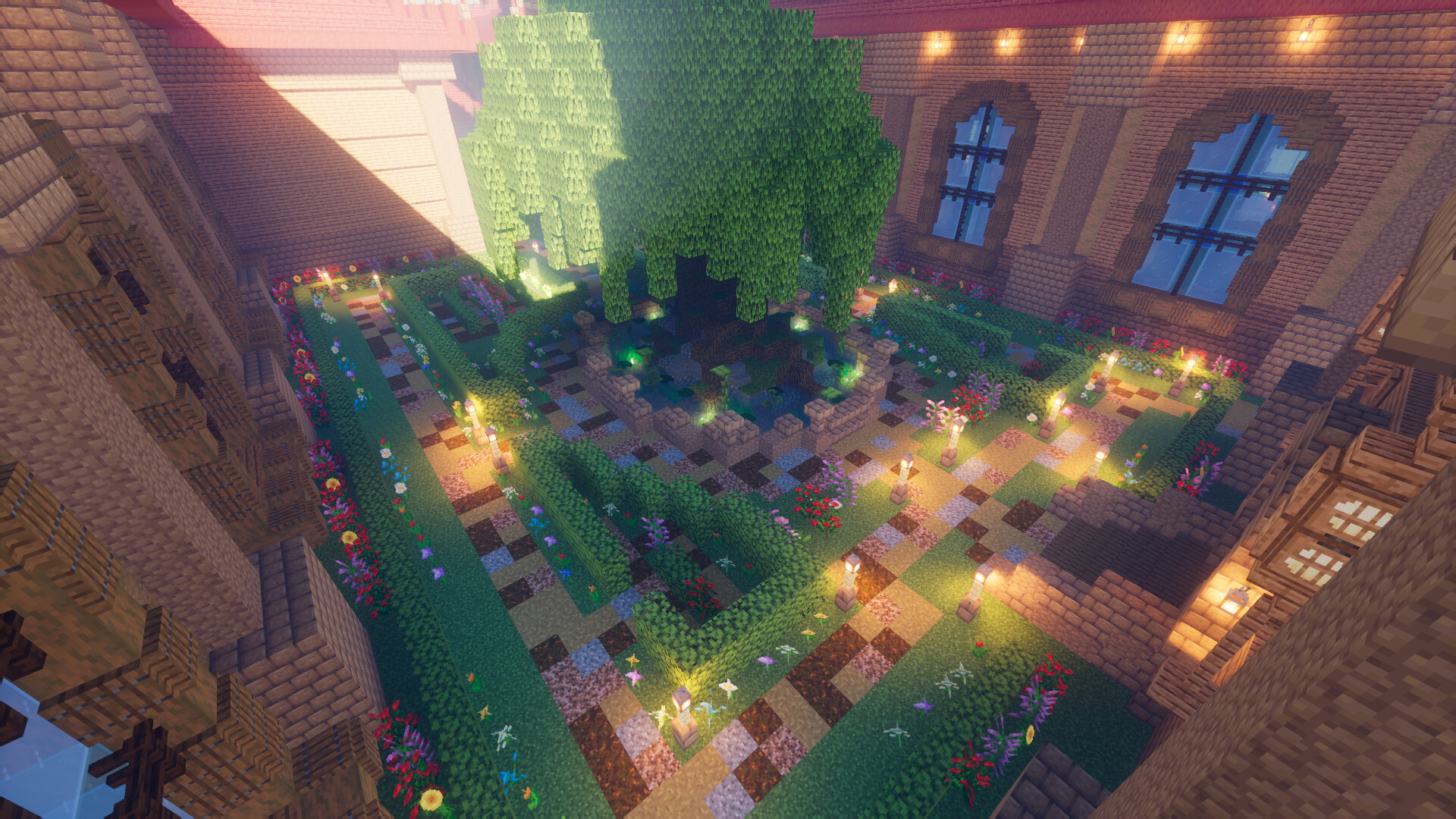 Red-Roof Abbey Minecraft Map