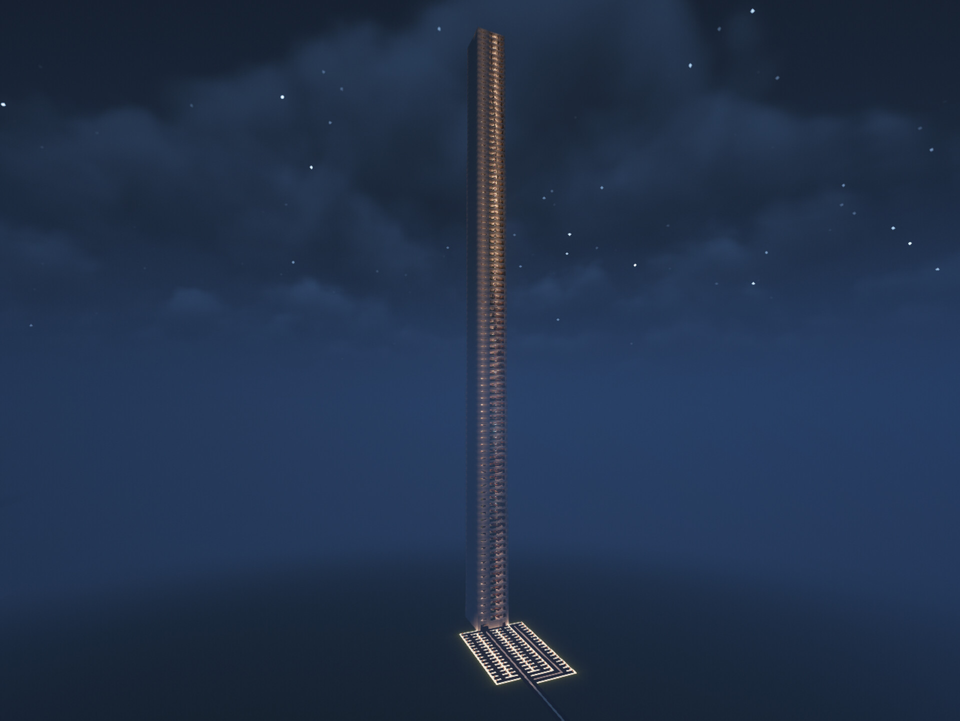 The tallest tower in Minecraft (snapshot 21w18a) Minecraft Map