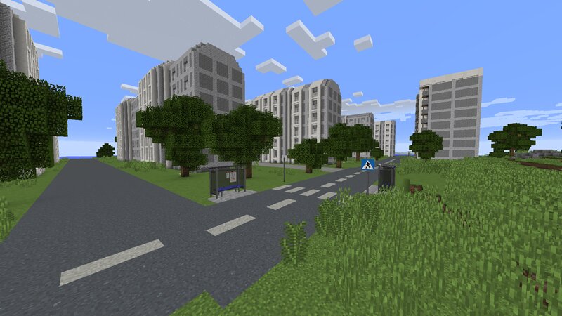 Русский город / Russian city. Minecraft Map