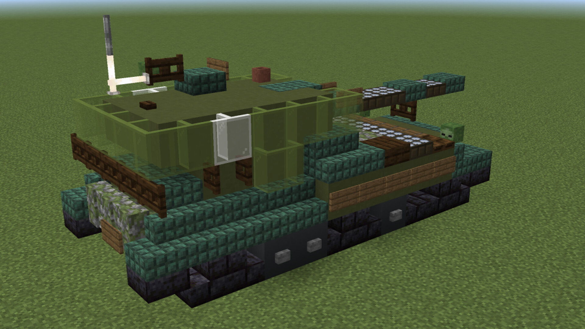 1.5:1 scale 2S3 Akatsiya self-propelled artillery Minecraft Map