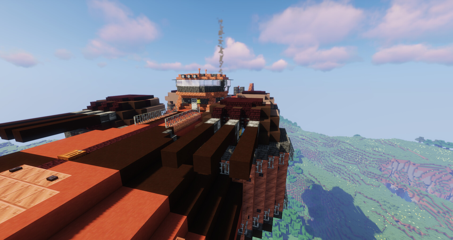 [Airship] ME Warspite - Heavy Artillery Cruiser Minecraft Map