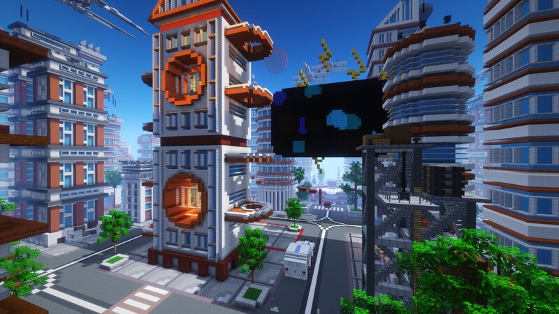 Modern City Lobby Minecraft Map