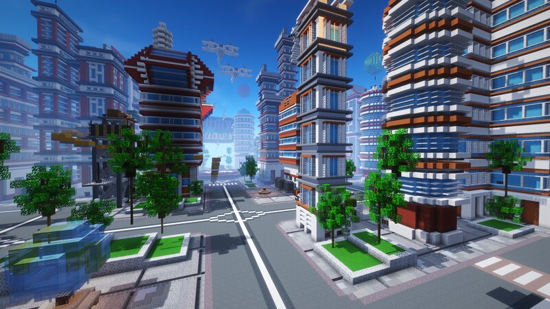 Modern City Lobby Minecraft Map