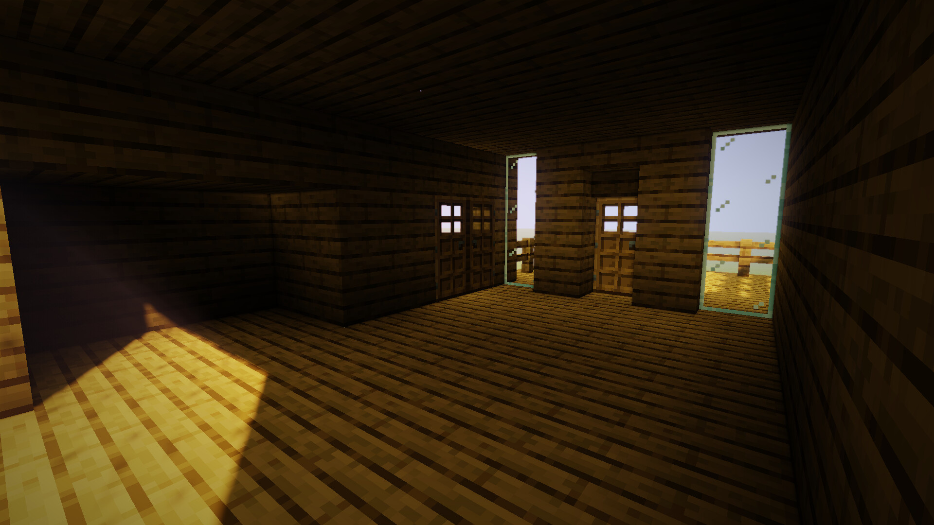 modern wood house Minecraft Map