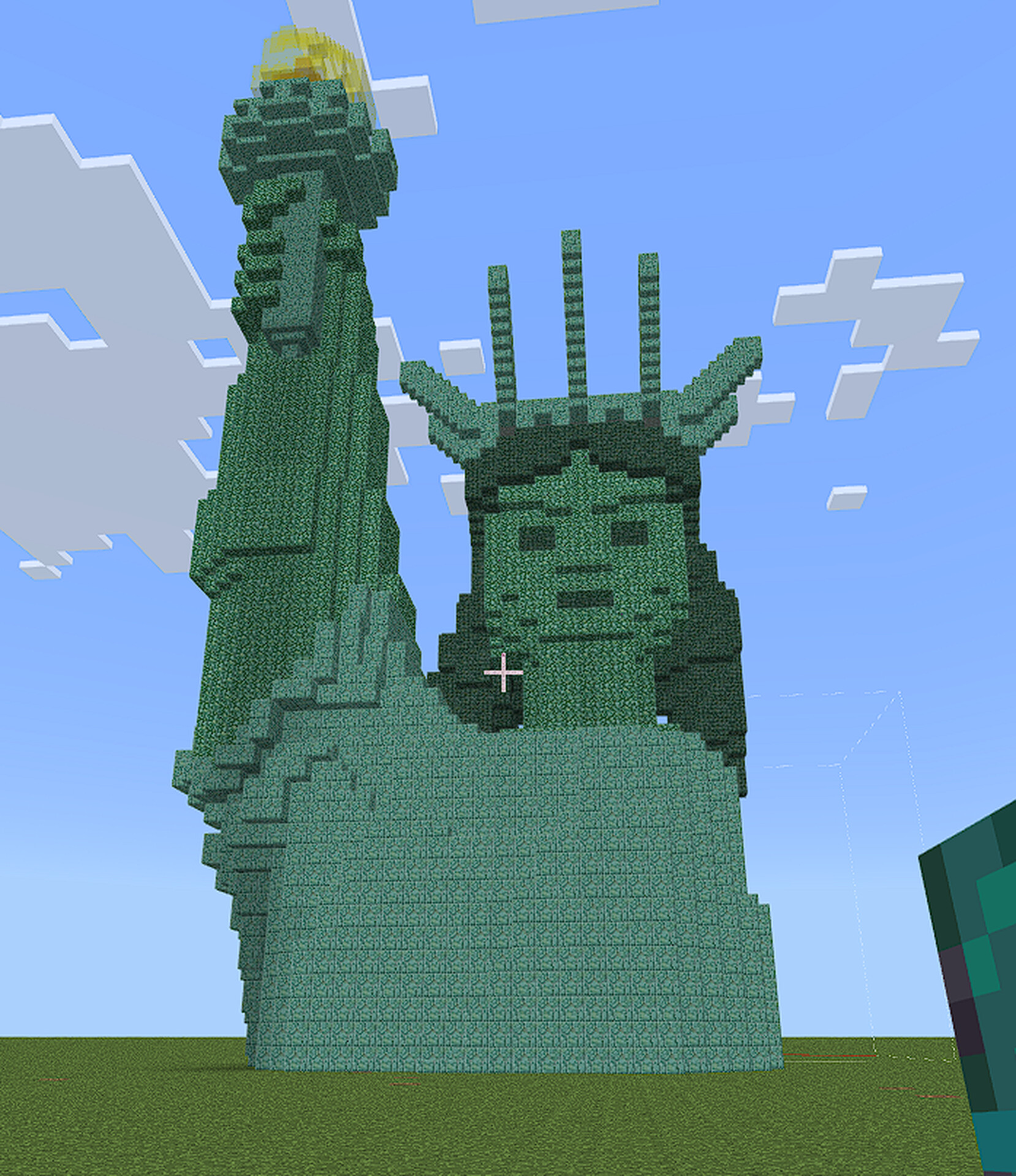 cabeza estatua de la libertad minecraft PE Minecraft Map