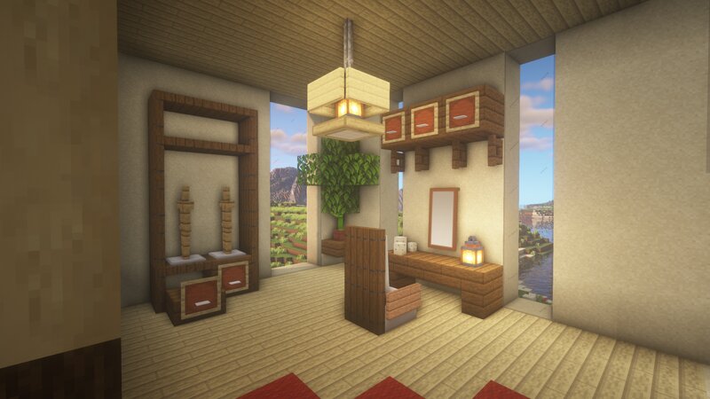 Sandstone House | 3 floors + interiors Minecraft Map