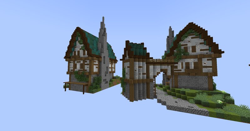 Medieval Houses Bundle! l Detailed Buildings Minecraft Map