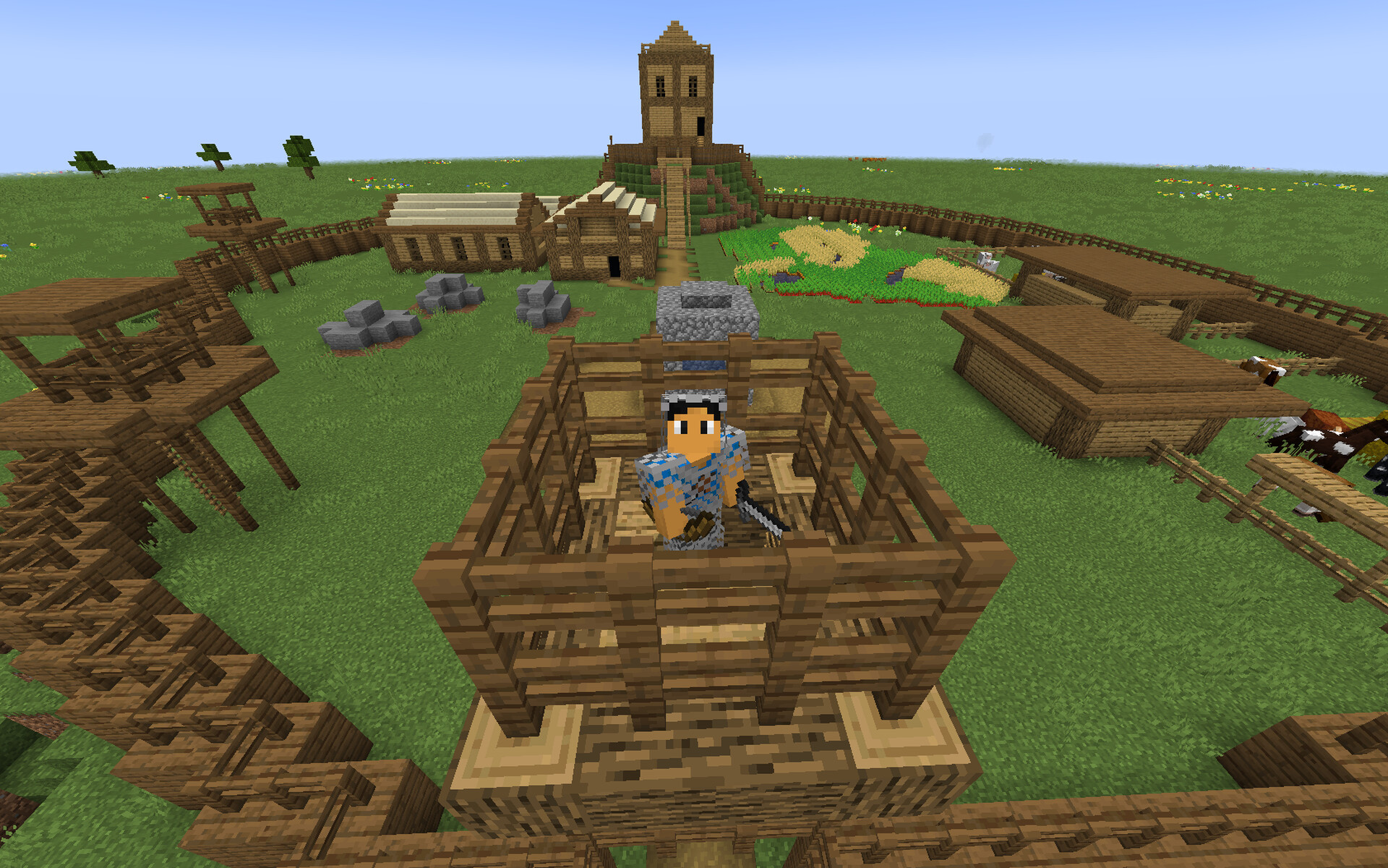 Motte and Bailey Castle Minecraft Map