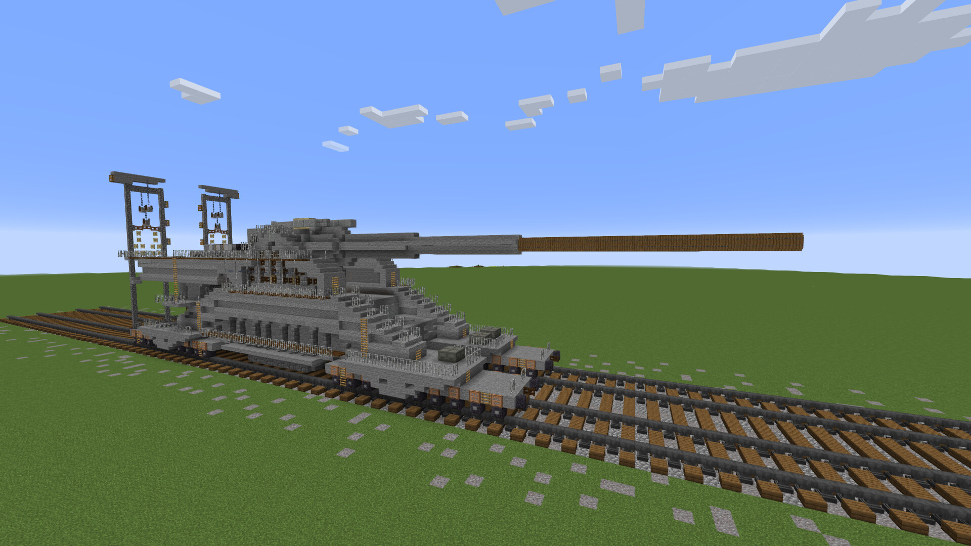 Schwerer Gustav [Redstone TNT Cannon] Minecraft Map