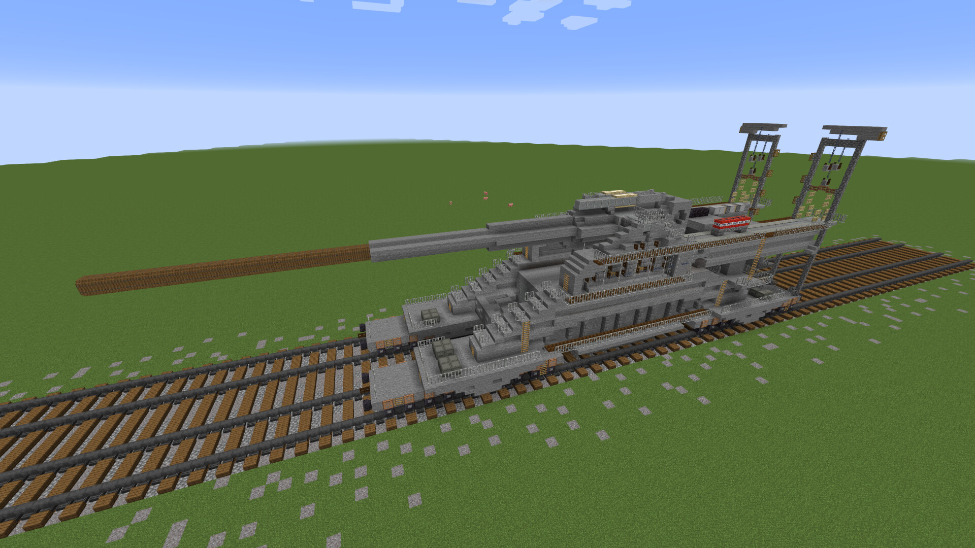 Schwerer Gustav [Redstone TNT Cannon] Minecraft Map