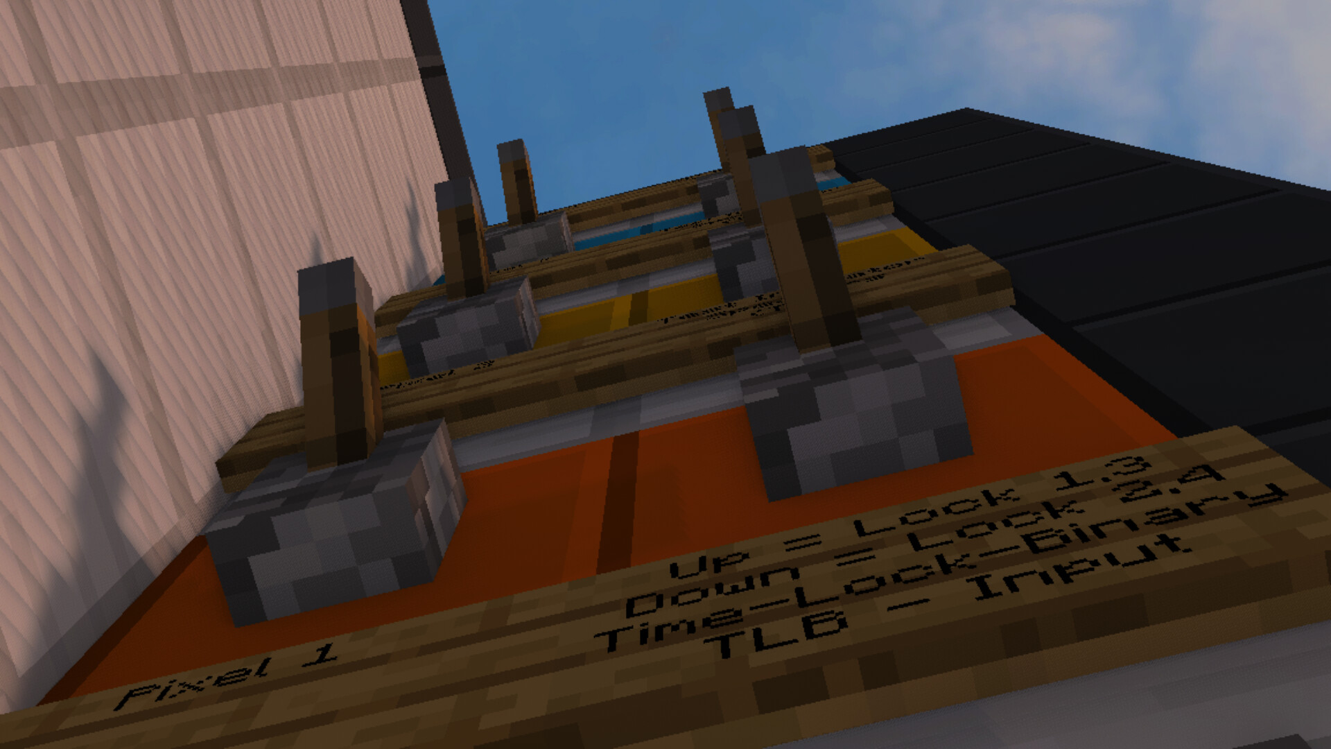 Redstone Display Screen Simple 4x4 Or 8x8 Or 64P Minecraft Map