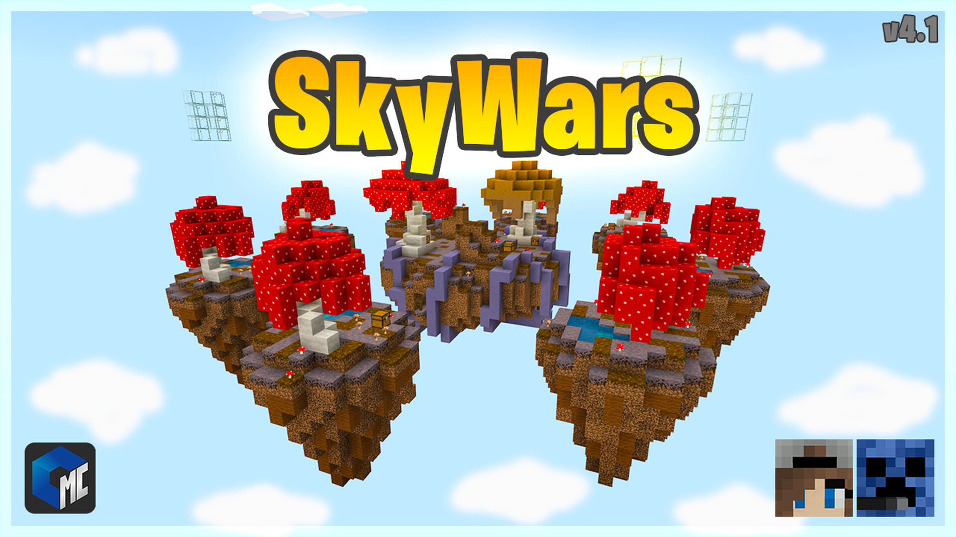 SkyWars (10 Maps) (MAP MINECRAFT BEDROCK) Minecraft Map